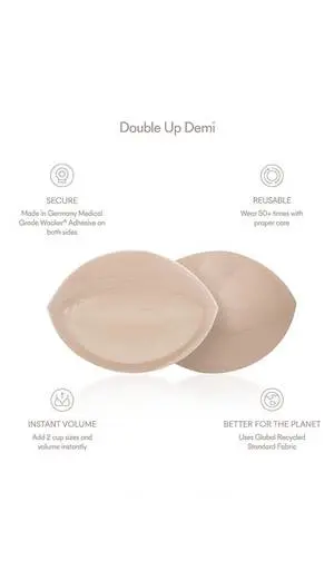 NOOD Double Up Adhesive Push-up Enhancers In Tan