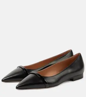 MALONE SOULIERS Jhene Leather Ballet Flats