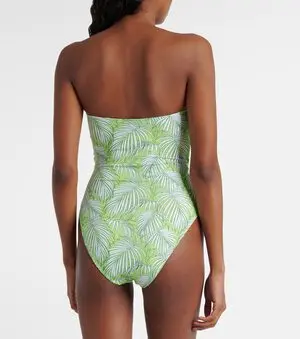 Melissa Odabash Como Printed Strapless One Piece Swimsuit
