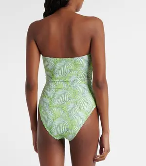 Melissa Odabash Como Printed Strapless One Piece Swimsuit
