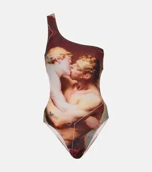VIVIENNE WESTWOOD The Kiss One-shoulder Swimsuit - Multicoloured
