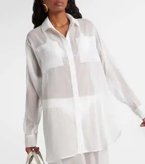 Jade Swim Mika Sheer Shirt - White