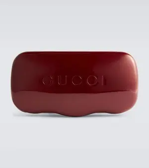 Gucci Logo Flat-top Sunglasses