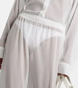 Jade Swim Mika Sheer Palazzo Pants