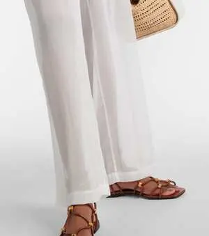 Jade Swim Mika Sheer Palazzo Pants