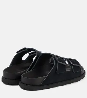 BIRKENSTOCK Arizona Suede Sandals - Black