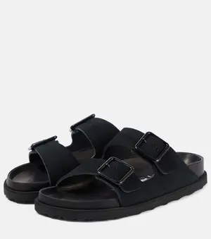 BIRKENSTOCK Arizona Suede Sandals - Black