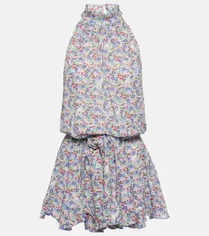 Poupette St Barth Bianca Floral Mini Dress - Multicoloured