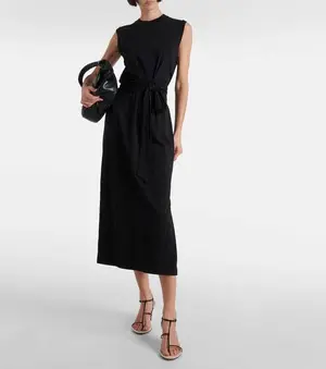 Vince Cotton Jersey Midi Dress