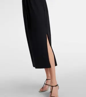 Vince Cotton Jersey Midi Dress