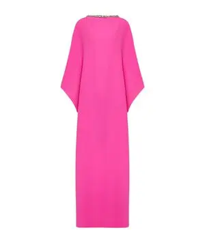 Safiyaa Amarella Crystal-embellished Crêpe Gown - Pink