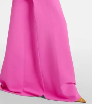 Safiyaa Amarella Crystal-embellished Crêpe Gown - Pink