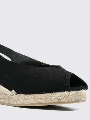 CastaÑer Espadrille Wedge Shoes - Black
