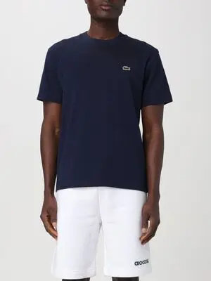 Lacoste Cotton T-shirt With Logo Navy