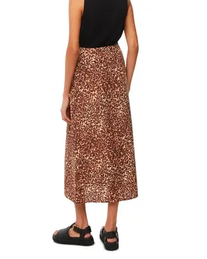 Whistles Marble Spot Front Split Skirt