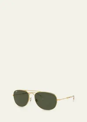 Ray-ban Bain Bridge Aviator Sunglasses - Gold Flash