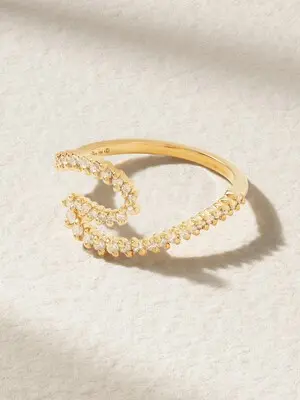 Yvonne Léon Bague Vague Surf 18-karat Diamond Ring - Gold