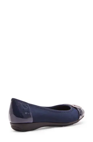 Anne Klein Olivera Ballet Flat - Navy