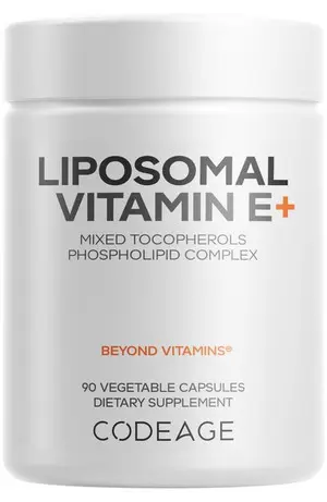 CODEAGE Liposomal Vitamin E Tocopherols Supplement - White