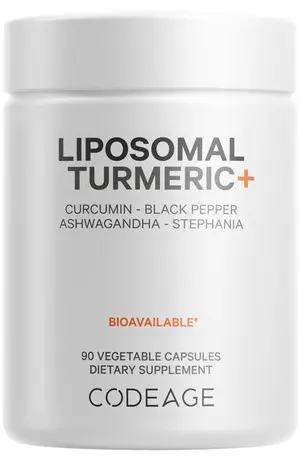CODEAGE Liposomal Turmeric95% Curcumin Extract Supplement - White