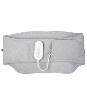 SHARPER IMAGE Calming Heat Massaging Heated Lumbar Wrap - Gray