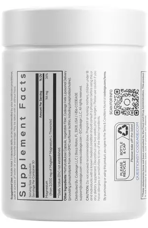 CODEAGE Liposomal Magnesium L-threonate Supplement