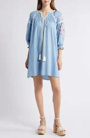 NIKKI LUND Rachael Chambray Dress