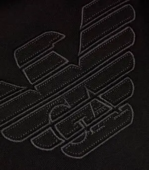 Emporio Armani Cotton Appliqué-eagle T-shirt