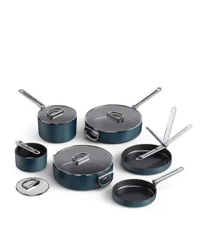 JOSEPH JOSEPH Set Of 6 Space Non-stick Folding Handle Cookware - Blue