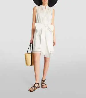 Erdem Lace Embroidered Dress With Bow