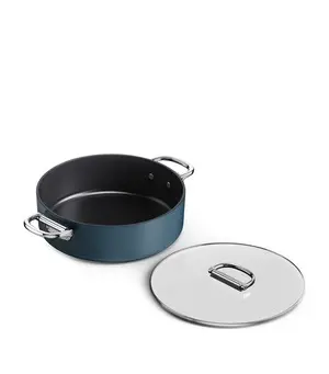 JOSEPH JOSEPH Space Non-stick Folding Handle Casserole Pan And Lid - Blue