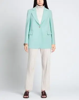 Pinko Single-breasted Crepe Blazer - Green