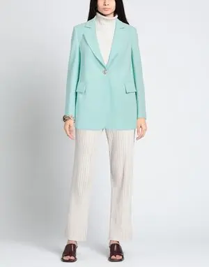 Pinko Single-breasted Crepe Blazer - Green