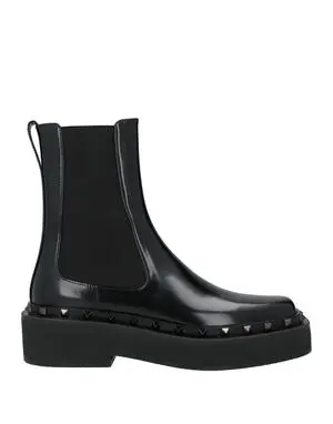 Valentino Garavani Leather Studded Ankle Boots