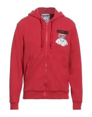 Moschino Zip Up Sweatshirts Hoodies For Men