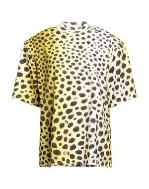 Attico T-shirt Pastel Size Cotton - Yellow