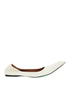 Marni Leather Ballet Flats - White