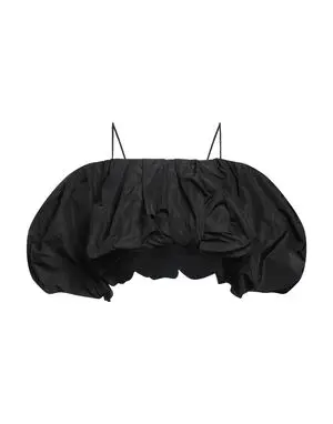 Pinko Off-the-shoulder Taffeta Top - Black
