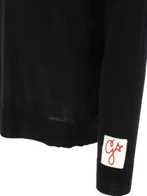 GOLDEN GOOSE Gregory' Wool Polo Shirt - Black