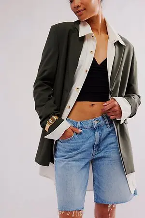 MOTHER The Down Low Undercover Denim Shorts Mal