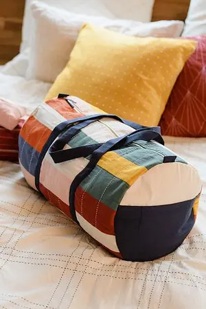 ANCHAL Weekender Duffel Bag - Multi-check