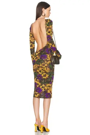 Saint Laurent Floral Cocktail Dresses