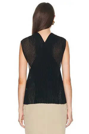 Saint Laurent Halter Neck Tank Top - Noir
