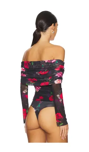 AFRM Maxine Bodysuit - Mixed Rose