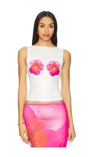 RUNAWAY THE LABEL Primrose Top - Pink Flower