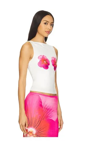 RUNAWAY THE LABEL Primrose Top - Pink Flower