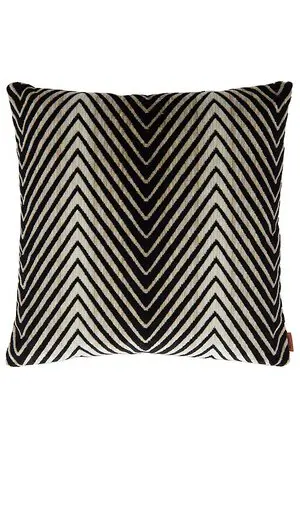 Missoni Ziggy Cushion In Black,white