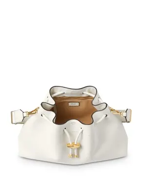 JIMMY CHOO Cinch Bag - Latte/gold