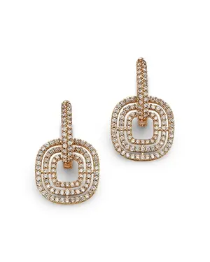 Bloomingdale'S Diamond Doorknocker Drop Earrings In 14k Yellow - Gold