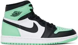 NIKE JORDAN Nike Jordan Green Air Jordan 1 Retro High OG Sneakers - White/black-green Gl